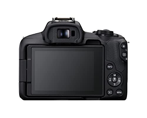 Canon EOS R50 Mirrorless Vlogging Camera (Black) w/RF-S18-45mm F4.5-6.3 is STM & RF-S55-210mm F5-7.1 is STM Lenses, 24.2 MP, 4K Video, Subject Detection & Tracking, Compact, Smartphone Connection