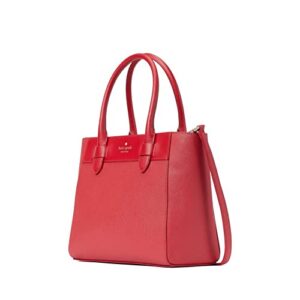 kate spade handbag for women melanie textured pvc satchel, candied cherry,