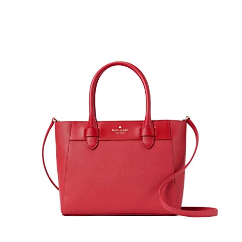 kate spade handbag for women Melanie textured pvc satchel, Candied Cherry,