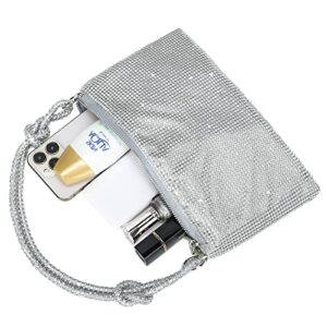 YIKOEE Glitter Rhinestone Purse Crystal Evening Clutch Bag