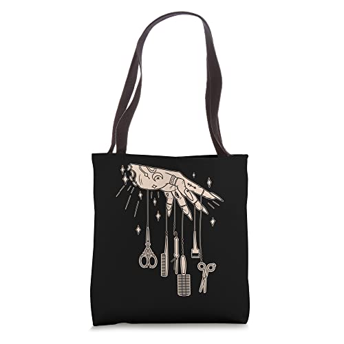 Hairstylist Tattooed Hairdresser Work Hair Salon Tote Bag