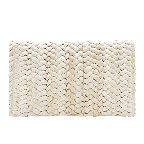 Lytosmoo Straw Clutch Summer Beach Bags for Women Beach Straw Envelope Clutch Woven Purses Handbags