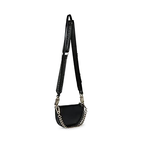 Steve Madden Womens Steve Madden COBRAA Crossbody Bag, Black, One Size US