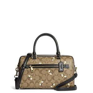 Rowan Satchel In Signature Canvas With Bee Print