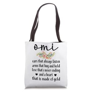 best omi grandmother appreciation omi grandma tote bag