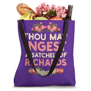 Vintage thou may ingest a satchel of Richards Tote Bag