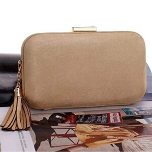 NMBBN Women's Evening Clutches Handbags Formal Party Wallets Wedding Purses Wristlets Totes Satchel, Khaki