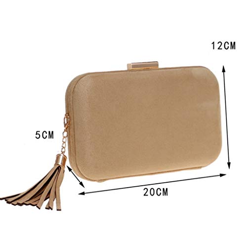 NMBBN Women's Evening Clutches Handbags Formal Party Wallets Wedding Purses Wristlets Totes Satchel, Khaki