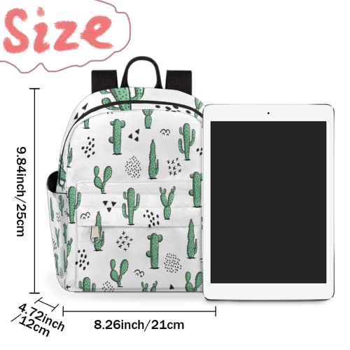 Cactus Floral Small Backpack for Women Girls, Mini Backpack Travel Casual Backpack Purse Satchel Daypack