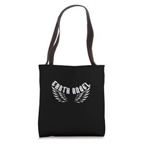 world environment day earth angel biker tote bag