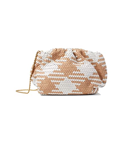 Nyla Tan/Cream Woven Clutch Tan/Cream / O/S