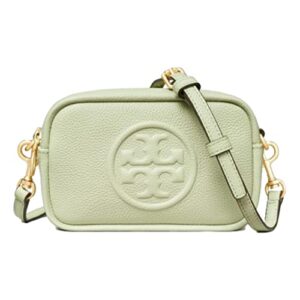 tory burch perry bombé mini crossbody bag, pine forest