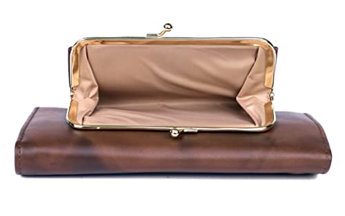 Julia Buxton Heiress Organizer® Clutch Mahogany