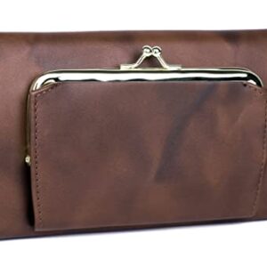 Julia Buxton Heiress Organizer® Clutch Mahogany