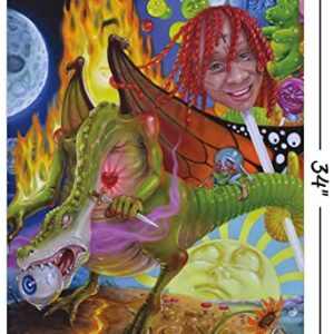 Trends International Trippie Redd - Trip at Knight Album Cover Wall Poster, 22.375" x 34", Unframed Version