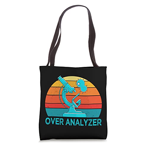 Over Analyzer MicroscoPIC Level Microbiology Researcher Tote Bag