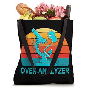 Over Analyzer MicroscoPIC Level Microbiology Researcher Tote Bag