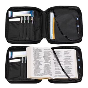 Suhoaziia Bible Case, Mushroom Bible Cover with Handle and Zipper Pocket, Bible Books, Church Tote Bag for Girls Boys