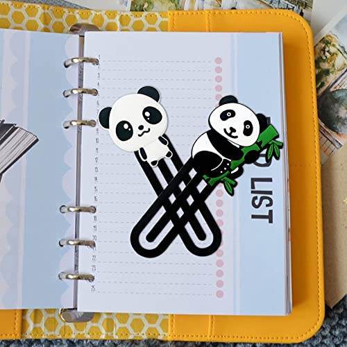 2 Pack Panda Bookmarks for Kids 3D Non-Slip Kungfu Pandas Bookmark and Page Holder Unique Gift Idea Anime PVC Book Marker and Reading Accessories for 100th Day of School Gift,Girls,Book Lovers