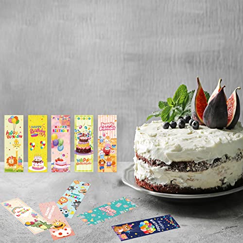 Happy Birthday Bookmarks for Kids Classroom Party Favor Supplies 100Pcs