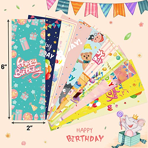 Happy Birthday Bookmarks for Kids Classroom Party Favor Supplies 100Pcs