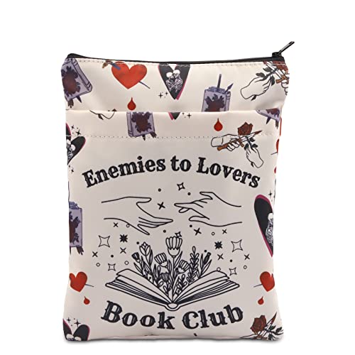 Enemies to Lovers Book Club Book Sleeve Smut Lovers Book Cover Romance Reader Gift Smut Book Club Gift Literary Gift for Bookish Bookworm Book Nerd (EnemiesToLove BS)