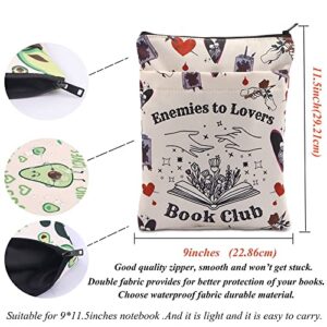 Enemies to Lovers Book Club Book Sleeve Smut Lovers Book Cover Romance Reader Gift Smut Book Club Gift Literary Gift for Bookish Bookworm Book Nerd (EnemiesToLove BS)