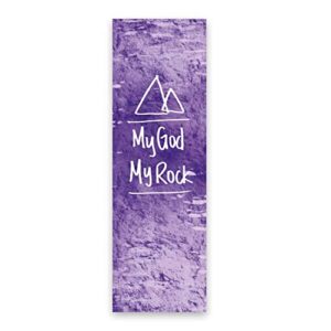 Children and Youth Bookmark, My God My Rock, Psalm 18:2, Pack of 25, Handouts for Classroom, Sunday School, and Bible Study