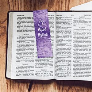 Children and Youth Bookmark, My God My Rock, Psalm 18:2, Pack of 25, Handouts for Classroom, Sunday School, and Bible Study