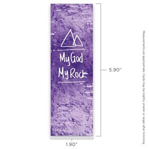 Children and Youth Bookmark, My God My Rock, Psalm 18:2, Pack of 25, Handouts for Classroom, Sunday School, and Bible Study