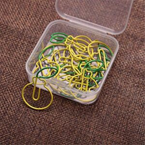 Cartoon Paper Clips Special-Shaped Lemon Shape Office Supply Accessories Cute Paper Needle Multicolor Bookmark (10)