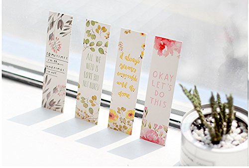 Beautiful Flower Bookmarks for Women Kids Girls Teens Children,30PCs