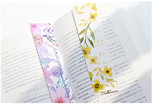 Beautiful Flower Bookmarks for Women Kids Girls Teens Children,30PCs