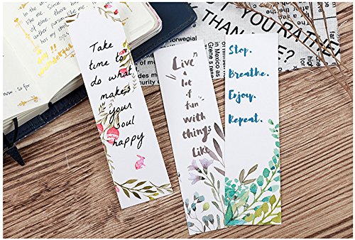 Beautiful Flower Bookmarks for Women Kids Girls Teens Children,30PCs