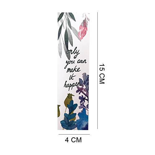 Beautiful Flower Bookmarks for Women Kids Girls Teens Children,30PCs