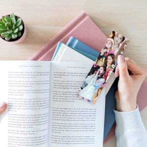 Bookmarks Ruler Metal Blackpink Bookography Collage Measure Tassels Bookworm for Reading Markers Bibliophile Book Christmas Ornament Gift Bookmark