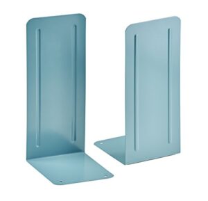 acrimet jumbo premium metal bookends 9″ (heavy duty) (green color) (1 pair)