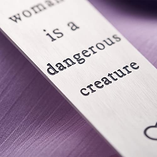 A Well Read Woman is a Dangerous Creature Bookmark Book Lovers Bookworm Book Club Mom Best Friend Gift (A Well Read Woman is a Dangerous Creature)