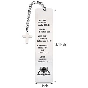 Valporia Christian Bookmark Bible Bookmark Christian Gifts for Women/ Men Faith Inspirational Gifts for Women Religious Gifts for Women/ Men