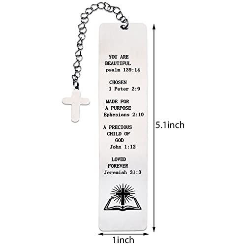 Valporia Christian Bookmark Bible Bookmark Christian Gifts for Women/ Men Faith Inspirational Gifts for Women Religious Gifts for Women/ Men