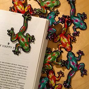 Frog Bulk Bookmarks for Kids Girls Boys - Set of 10 - Animal Bookmarks Perfect for School Student Incentives Birthday Party Supplies Reading Incentives Party Favor Prizes Classroom Reading Awards!