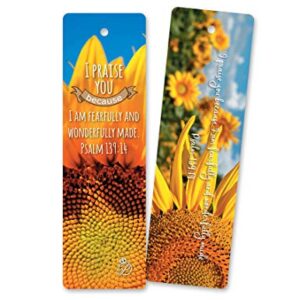 60 pcs Christian Bible Verses Flower Bookmarks. Beauty EBOOK. Encouraging, Inspiration, Unique Design Bookmark.