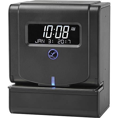 Lathem Heavy Duty Maintenance-Free Thermal Print Time Clock (2100HD), Black, 9.8" x 6" x 8"