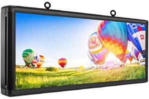 ph6 mm outdoor led sign,40″ x 18″ full color programming support texts, images and video display.high definition & high brightness