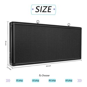 CX PH6 Outdoor LED Scrolling Sign 40'' x 18'' Full Color WiFi LED Sign Display Board with High Resolution High Brightness and New SMD Technology - Programmable LED Sign