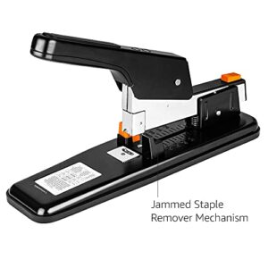 Amazon Basics Heavy Duty Stapler, 90 Sheet High Capacity, Large Office Stapler with 1000 Staples, Black