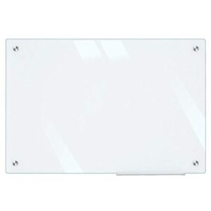 Glass Whiteboard Magnetic Dry Erase White Board 4'x 3' Framless White Surface