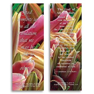 eThought BB-FBV-100 Bible Verse Cards - Pack of 100 Religious Bookmarks - Scripture Memorization Cards, Bible Verse Markers, Encourage and Share The Gospel, Full Color