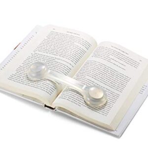 Bookmark/Weight-Page Holder-Holds Books Open and in Place-Clear-by Superior Essentials