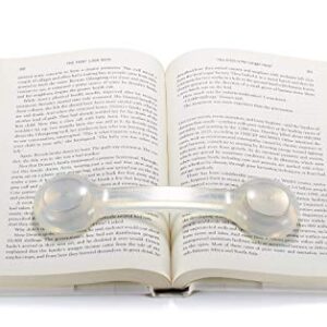 Bookmark/Weight-Page Holder-Holds Books Open and in Place-Clear-by Superior Essentials